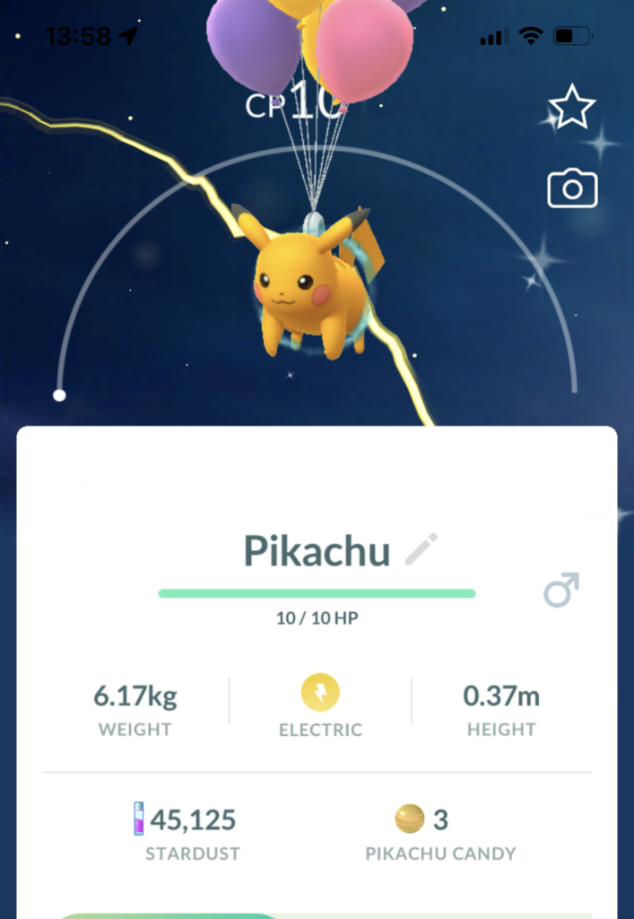 Shiny Flying Pikachu purple balloon Singapore Level 1 Red Ball - Mini ...